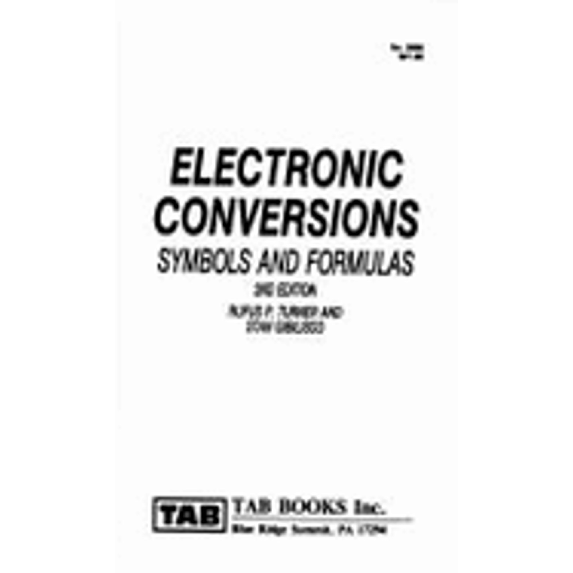 Pre-Owned Electronic conversions, symbols, and formulas (Hardcover ...