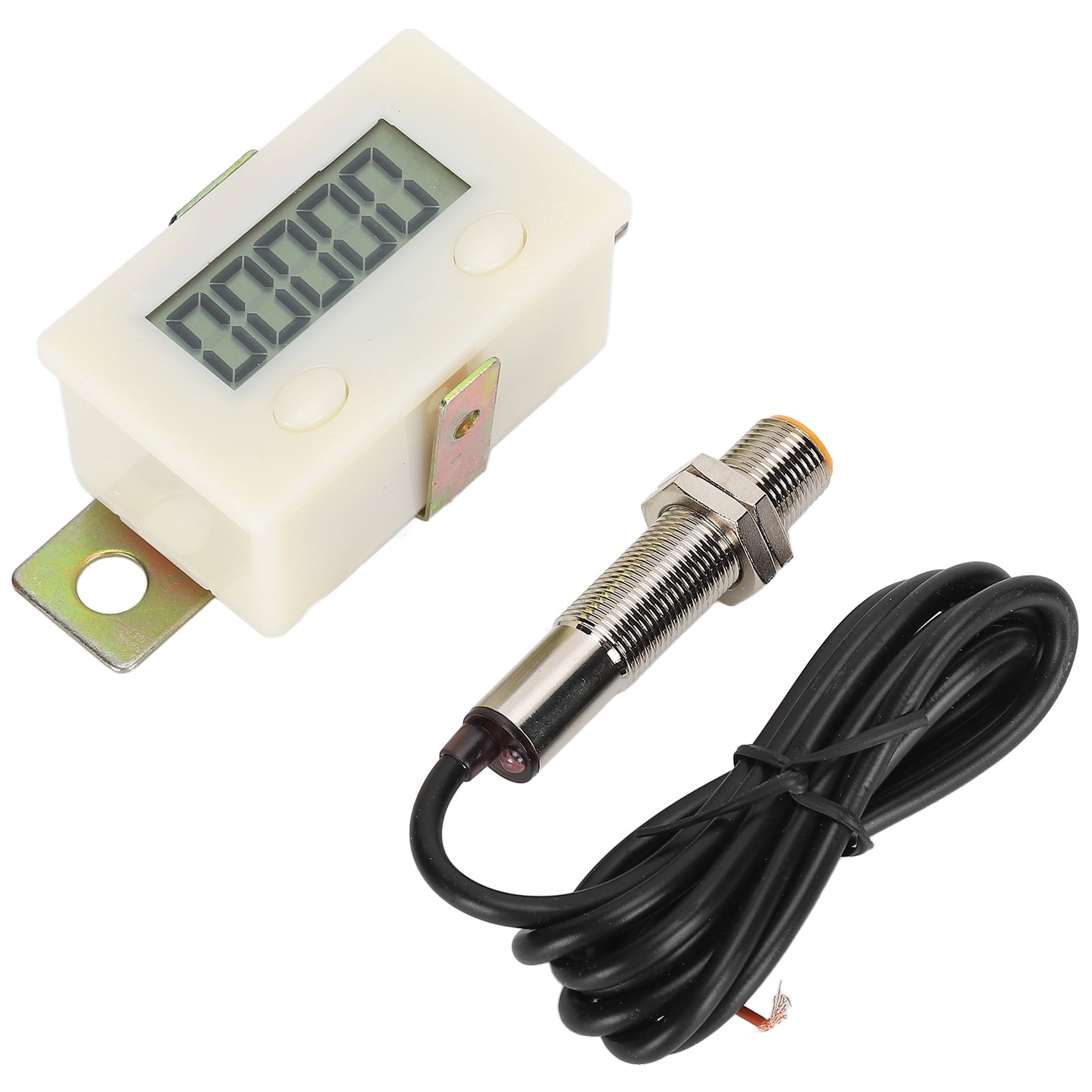 Electronic Counter 5 Digit LCD Display Magnetic Induction Punch Counter ...