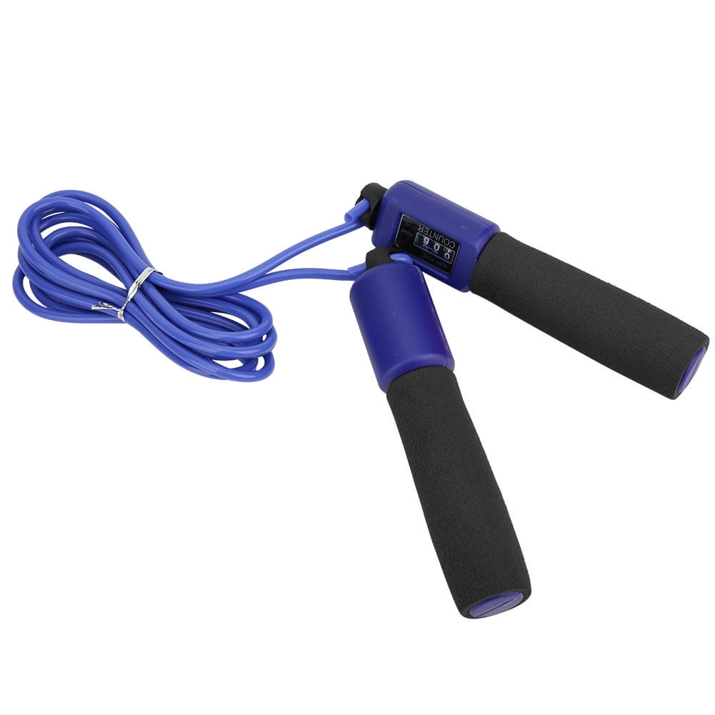 Electronic Counting Jump Rope with Sponge Handles, 360° Rotatable ...