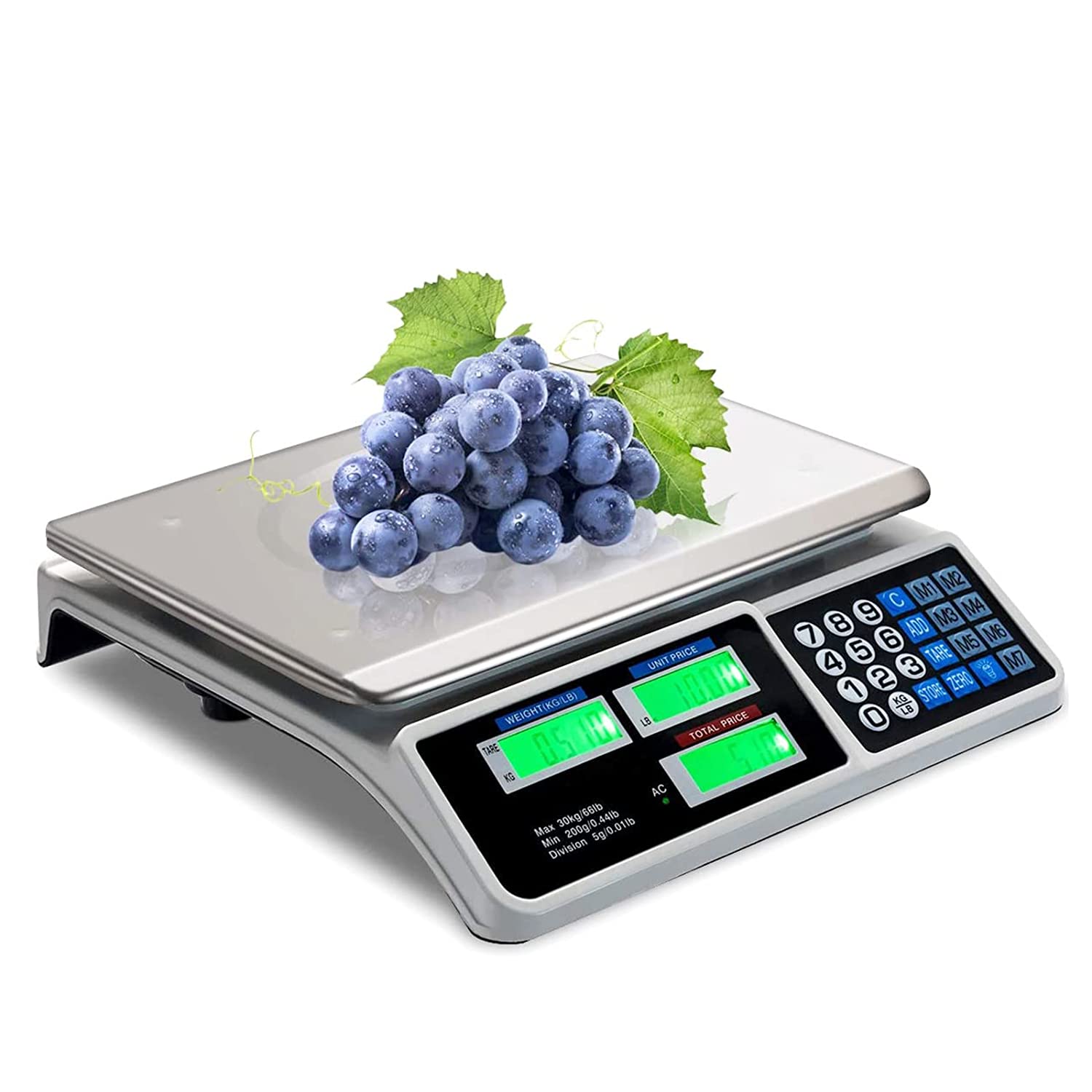 Electronic Counting Weight, 66 LB Scale Price Computing Commercial Food ...