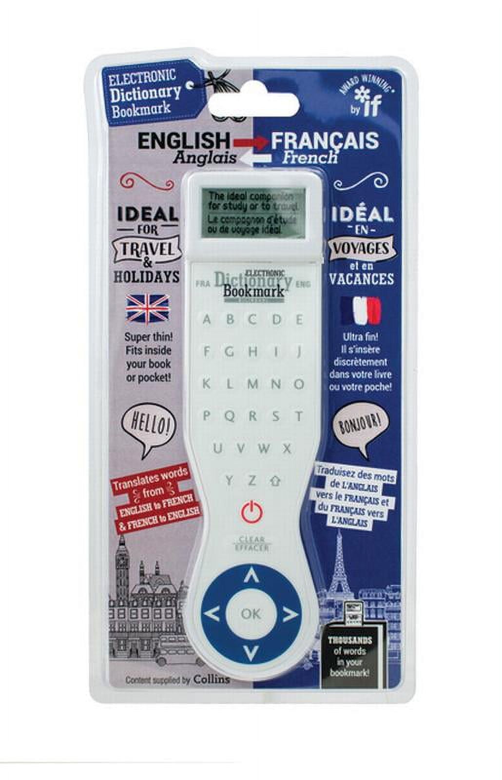 Electronic Dictionary Bookmark Translation Edition French/English ...