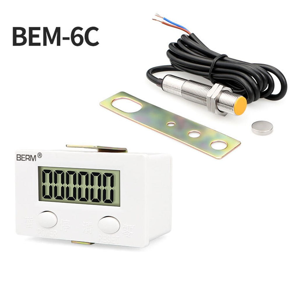 Electronic Digital 5/6 Counter Industrial Magnetic Sensor Switch Punch ...