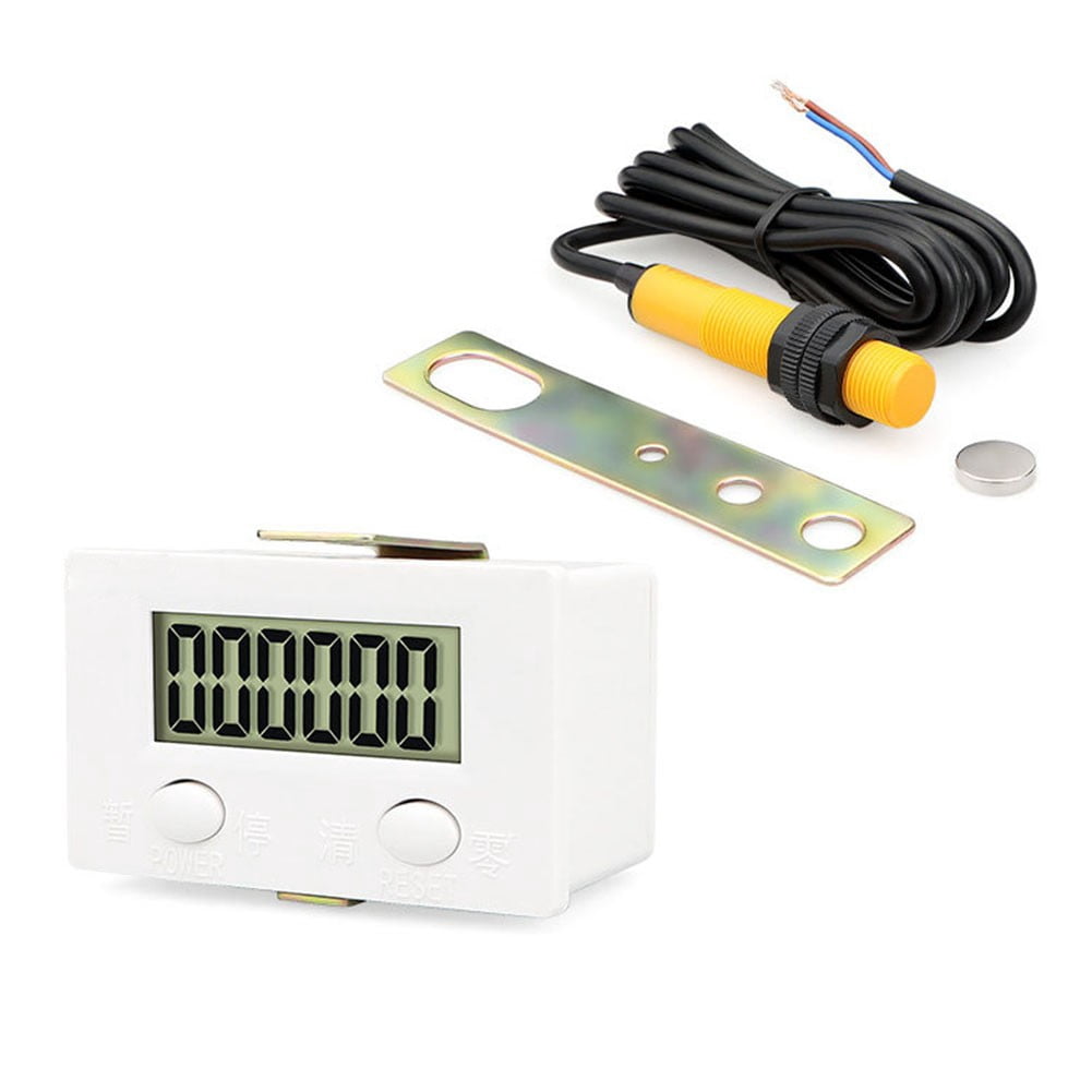 Electronic Digital 6 Counter Industrial Magnetic Sensor Switch Punch ...