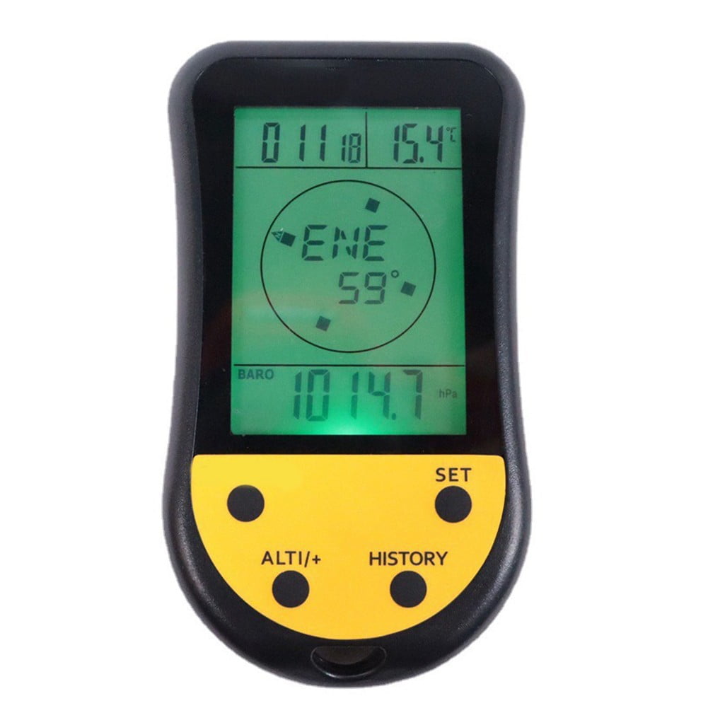 Electronic Digital Altimeter LCD Backlight Barometer Thermometer ...