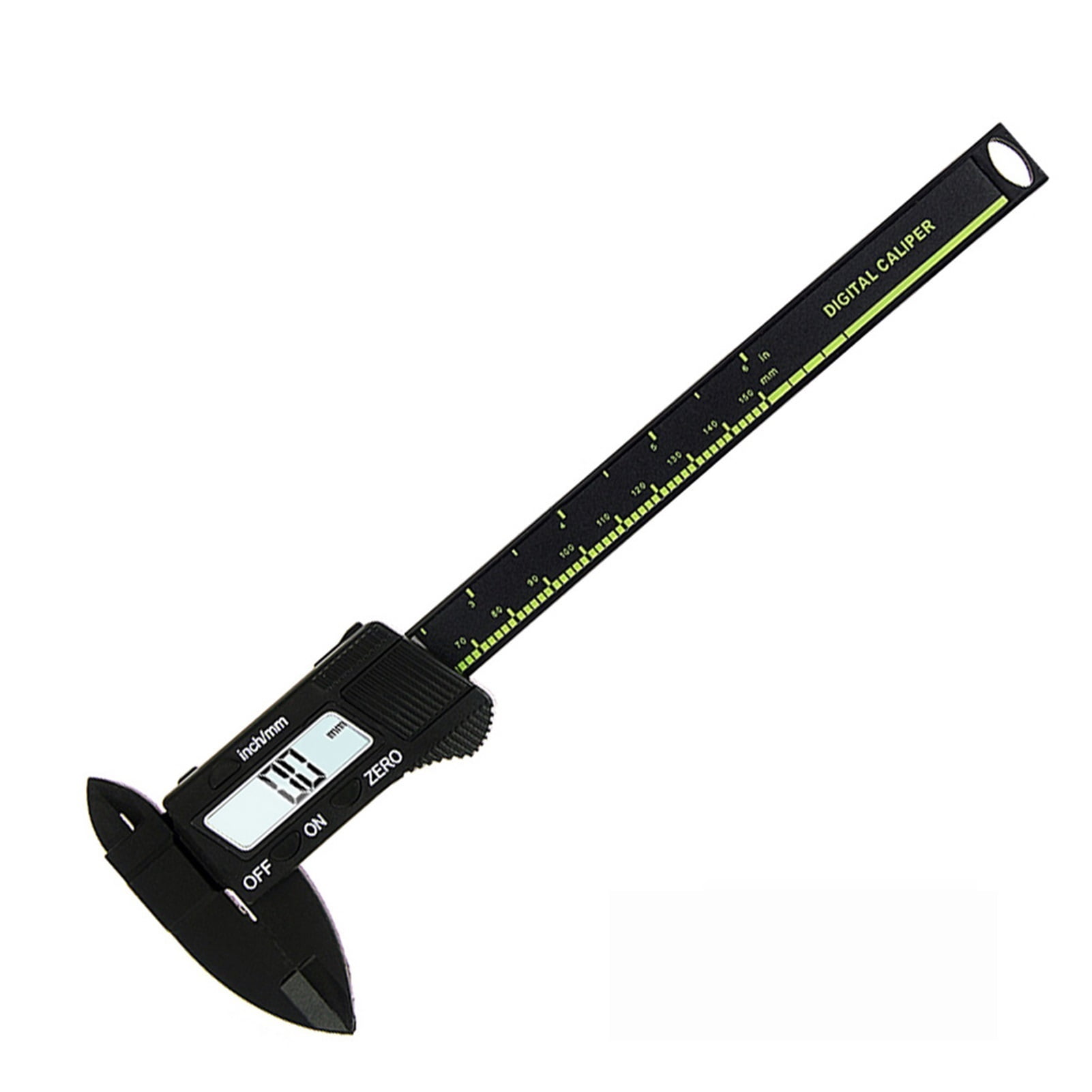 Electronic Digital Caliper Carbon Fibre Vernier Plastic Gauge Micrometer Ruler Depth Measuring ...