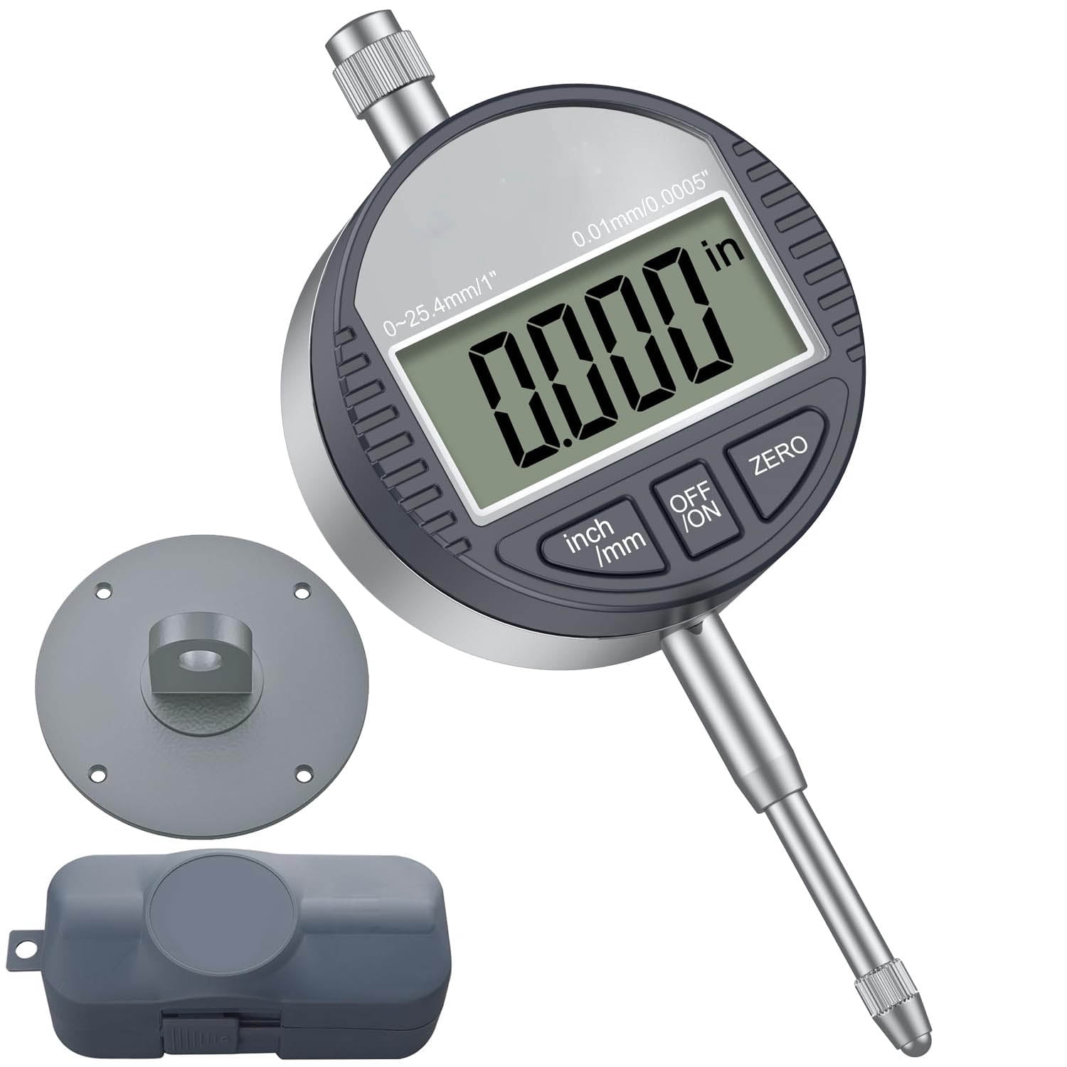 Electronic Digital Dial Indicator Gauge Inch/Metric Conversion Digital ...