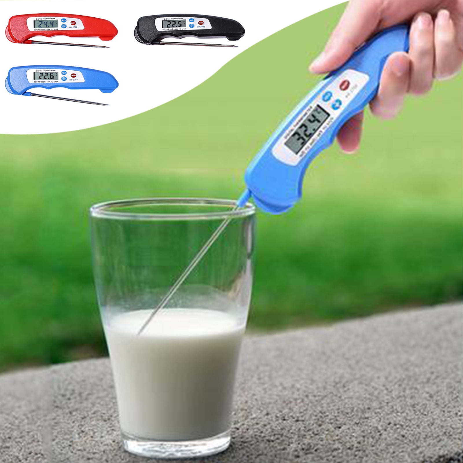 Electronic Digital Pyrometer, Indoor Thermometer For Home And Barbecues ...