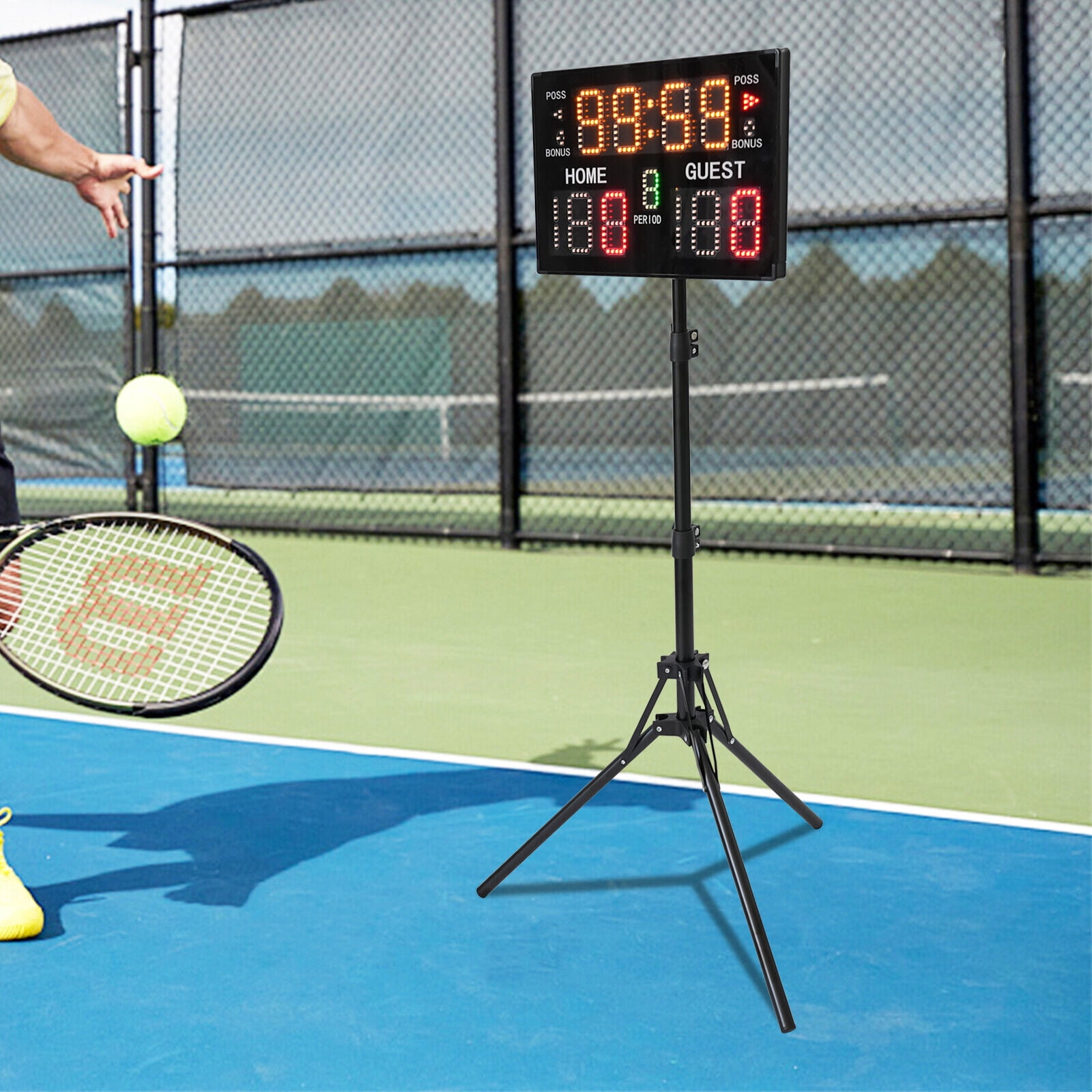 Electronic Digital Scoreboards with Timer Clock Led Scoreboard Free ...