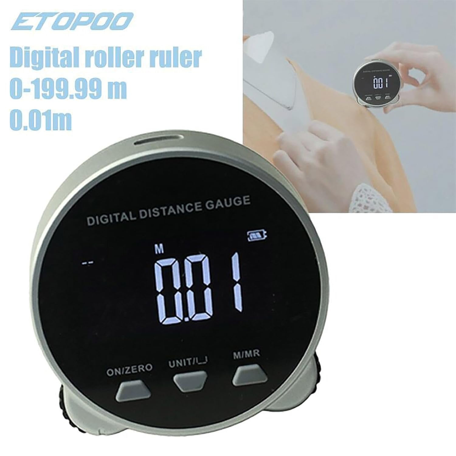 Electronic Digital Tape Measure With Lcd Display Ultra- Measurement ...