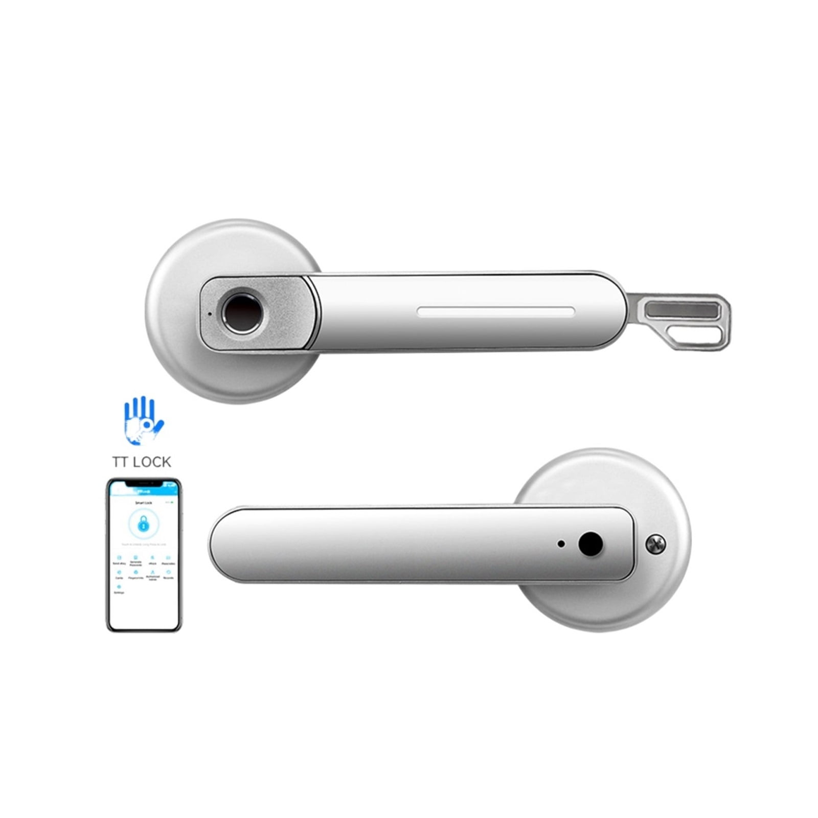 Electronic Door Lock Ttlock Biometric Fingerprint Lock Handle USB ...