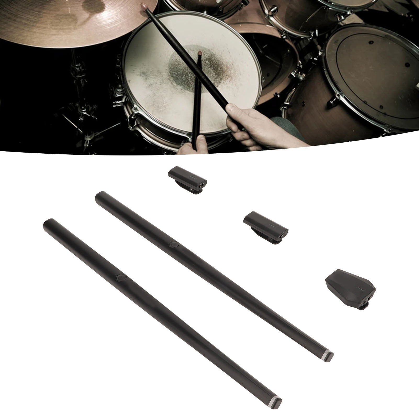 Electronic Drum Set, Drum Console Portable Simulation MIDI Support ...