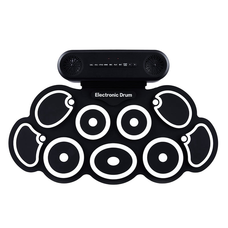 Electronic Drum Set USB Roll-Up Silicon Drums Pad Digital Foldable ...