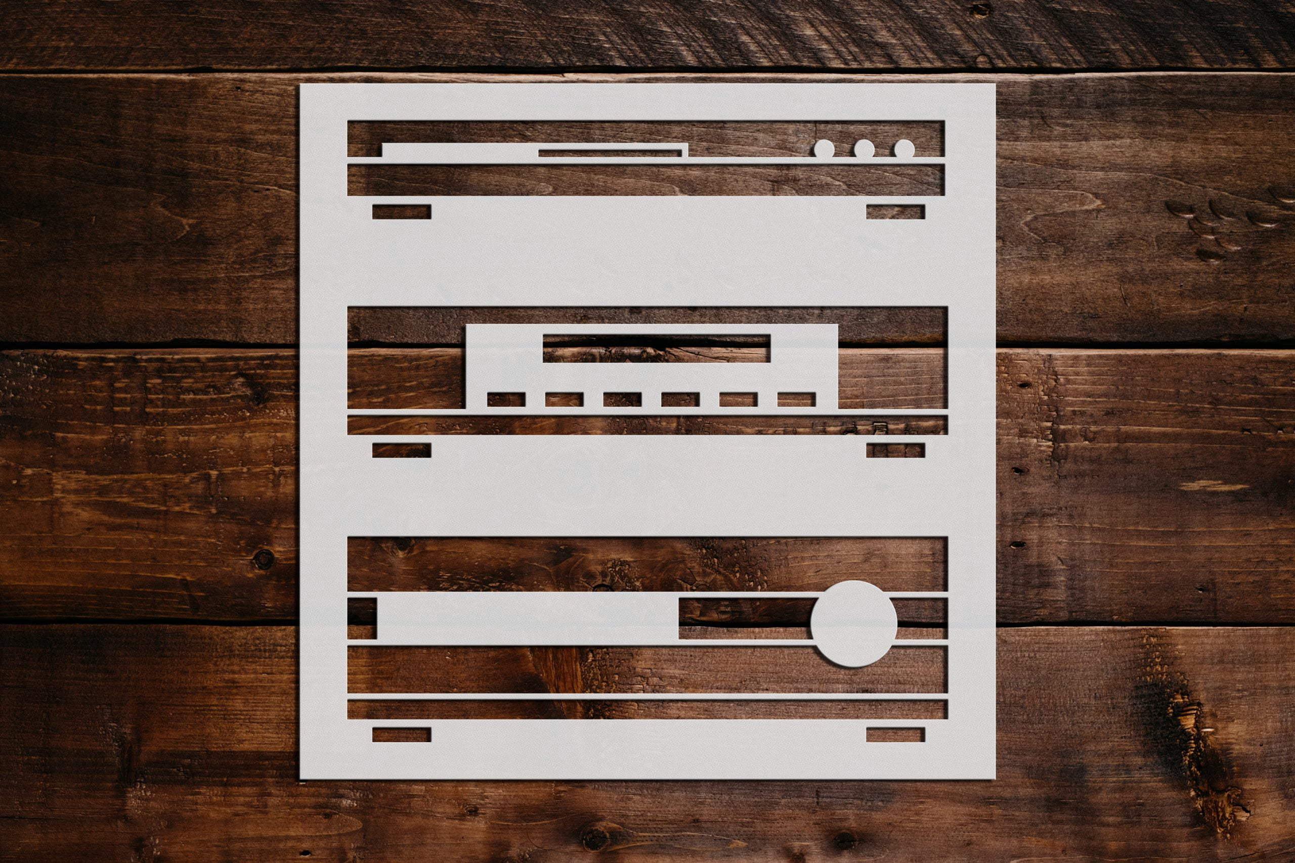 Electronic Equipment Stencil - Art and Wall Stencil (36"x36") - Walmart.com