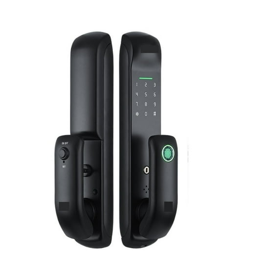 Electronic Fingerprint Biometric Frosted Panel Digital Smart Door Lock ...