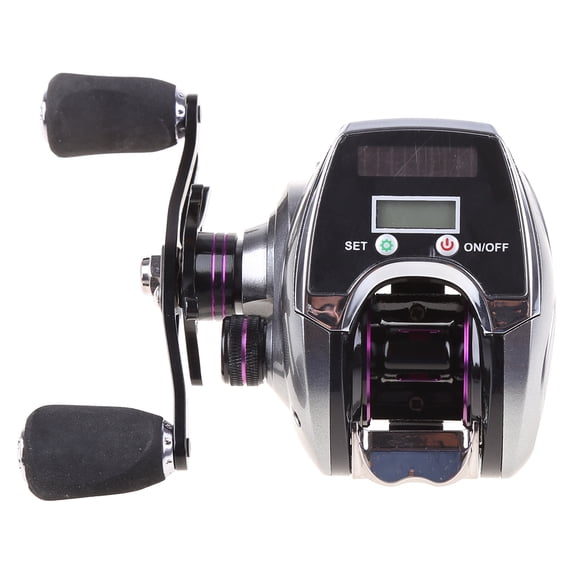 Electronic Fishing Reel Counter Digital Display Baitcasting Reel 8.0:1 ...