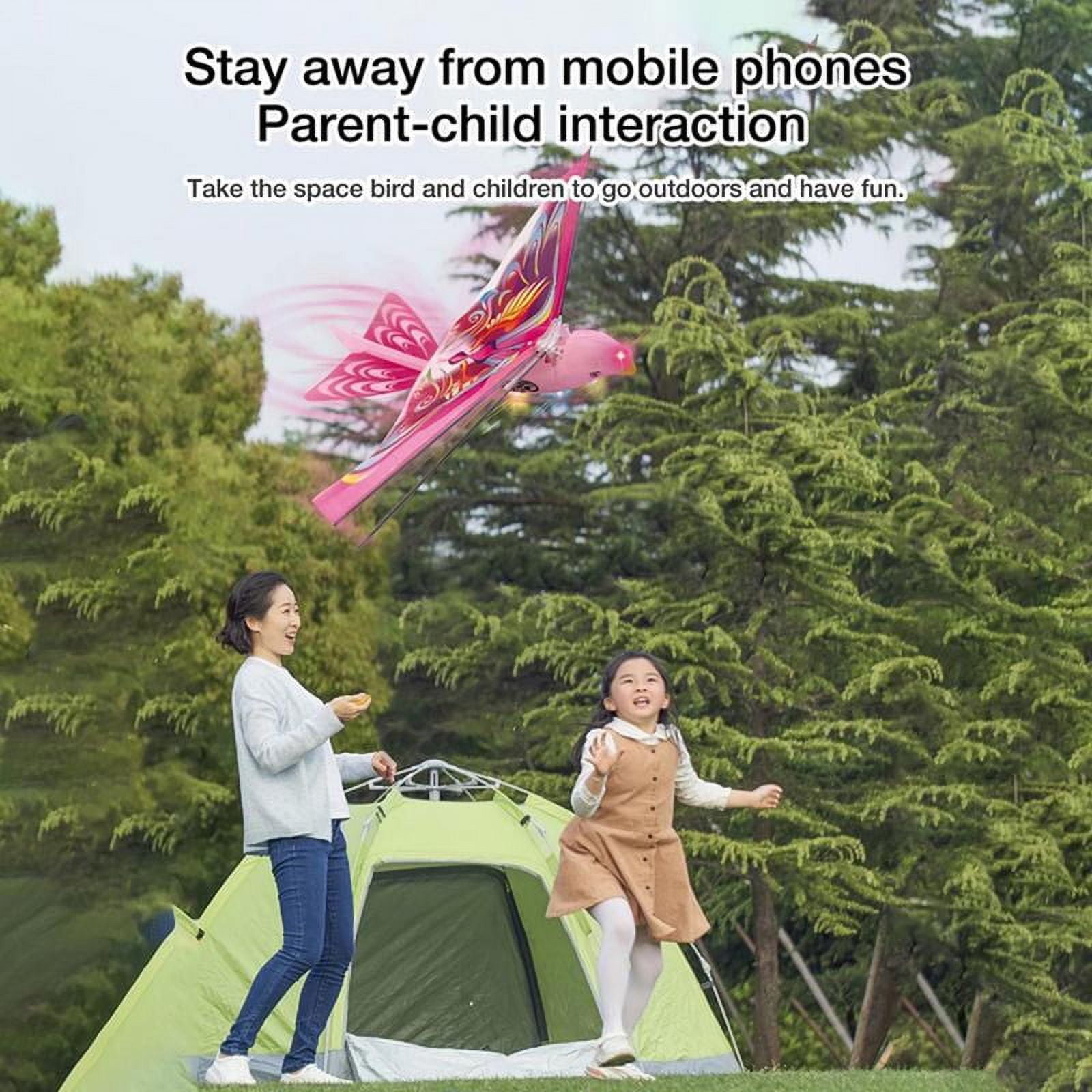 Electronic Flying Bird Drone Toy - eBird Pink Pigeon, No Need for ...