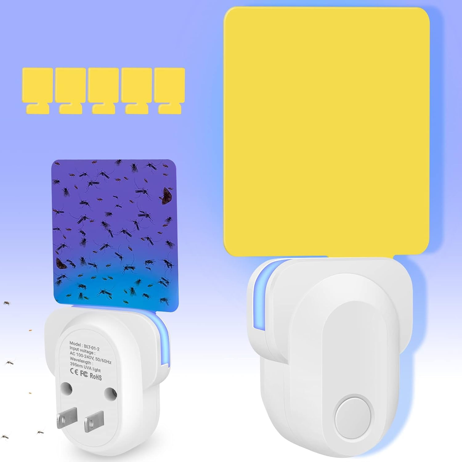 Electronic Flying Insect Trap Plug in, Fruit Flying Traps for Indoor ...