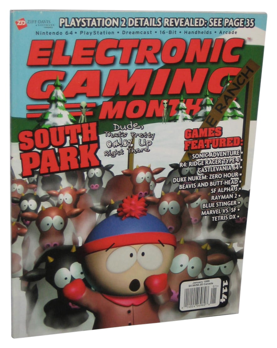 Electronic Gaming Monthly South Park January 1999 Magazine Book Issue ...