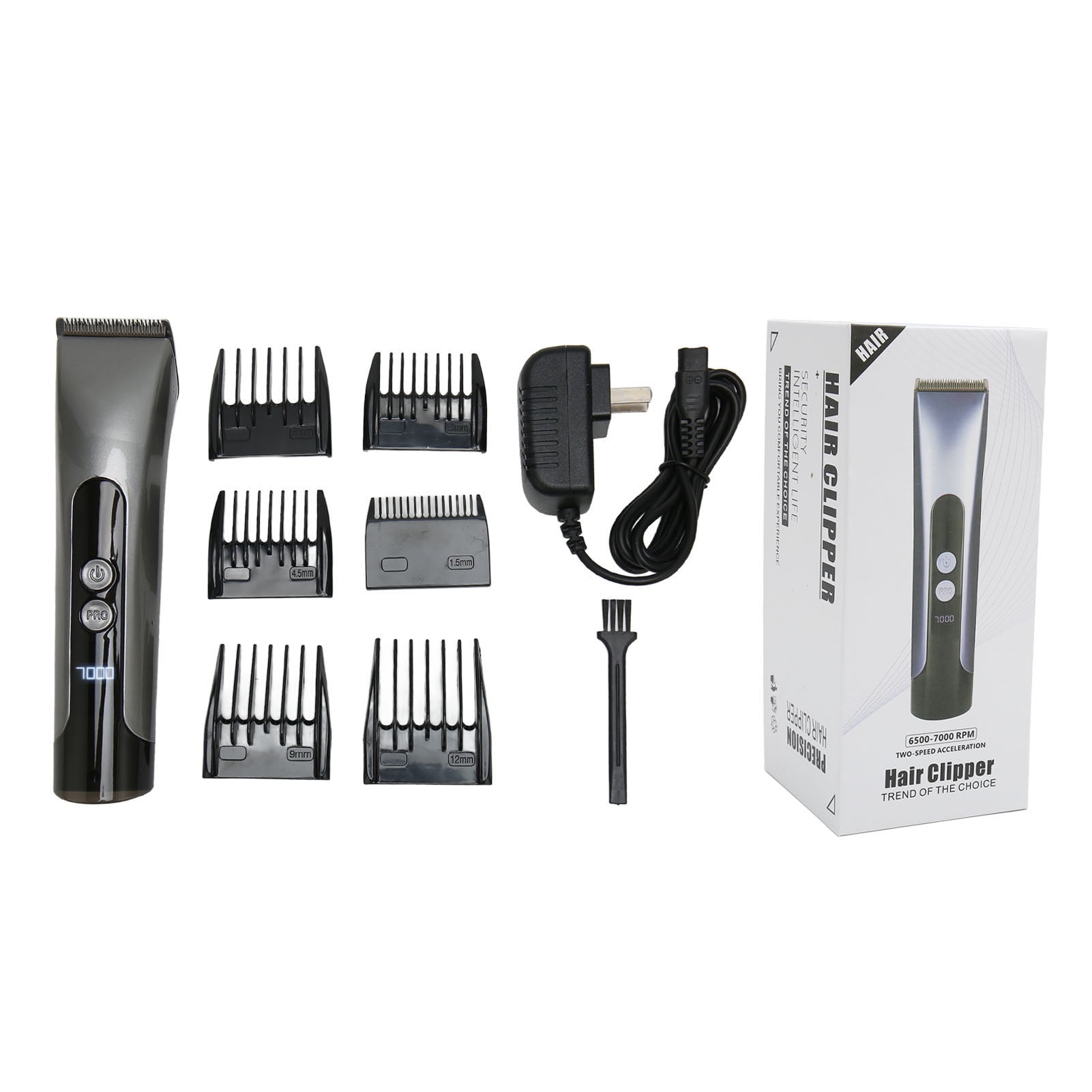 Electronic Hair Trimmer Professional Grooming Electric Hair Clipper for ...