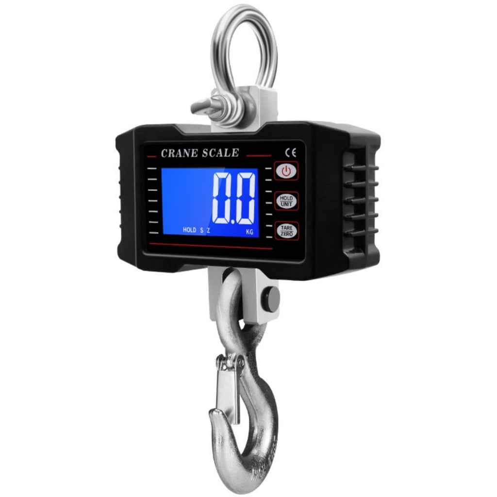 Electronic Hanging Scale 1000kg Load LCD Screen Hanging Hook Scales ...