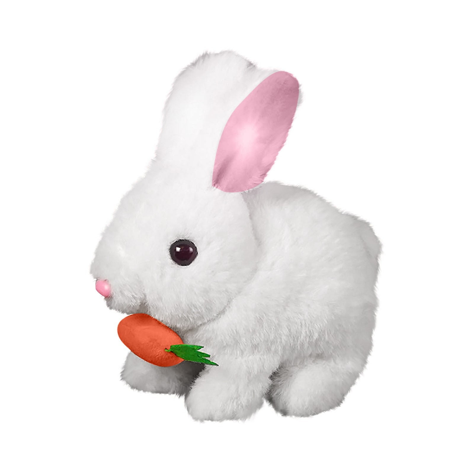 Electronic Hopping Bunny Plush Toy - My Realistic Rabbit with Jumping, Twitching Ears & Sounds ...