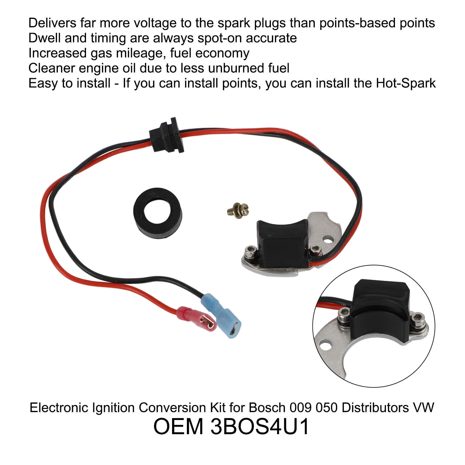 Electronic Ignition Conversion Kit for Bosch 009 050 Distributors ...