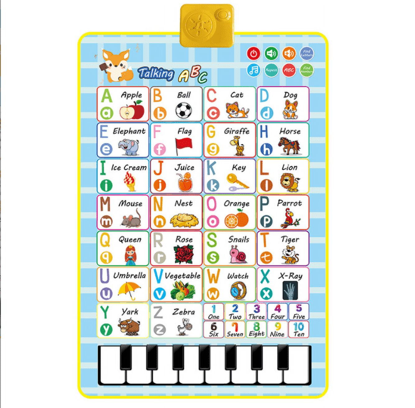 Electronic Interactive Alphabet Wall Chart, ABC Learning for Toddlers ...