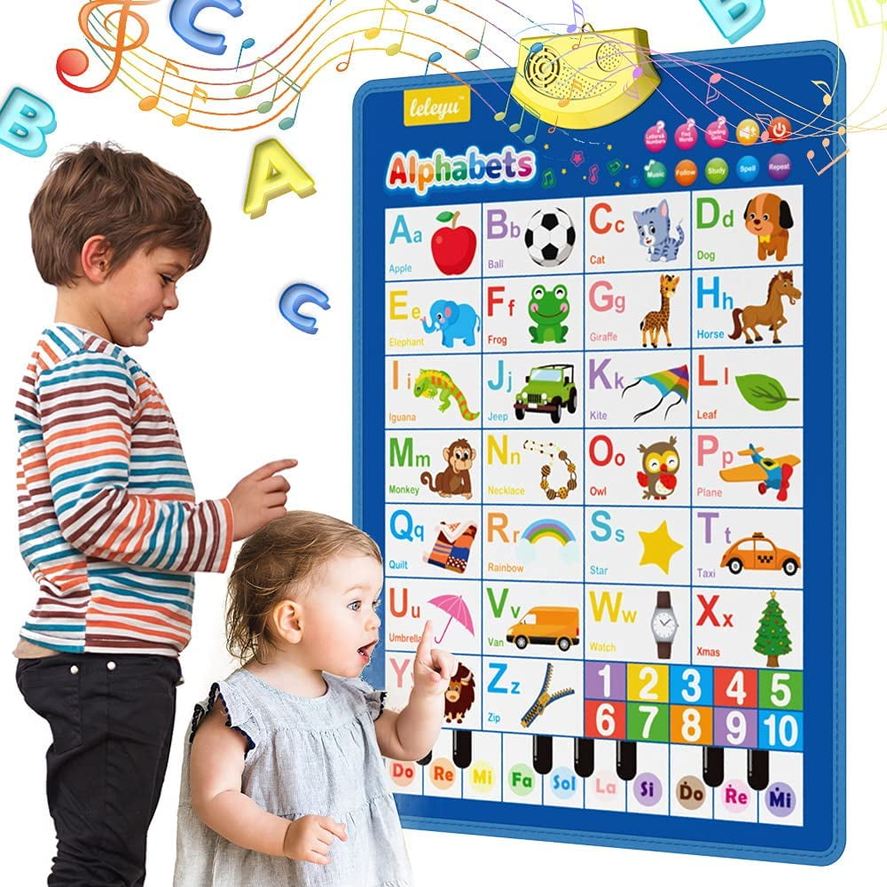 Electronic Interactive Alphabet Wall Chart,Talking ABC 123s Music ...