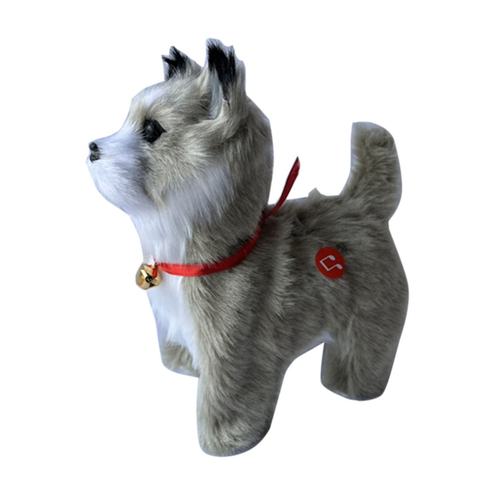 Electronic Interactive Dog, Gray Robotic Pet with Touch Sensors ...