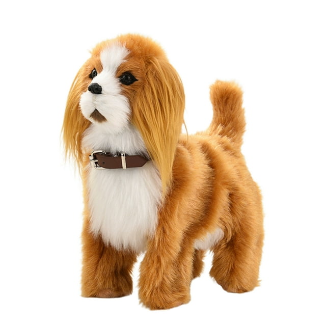 Electronic Interactive Dog Pet Toy Walking Barking Plush Realistic ...