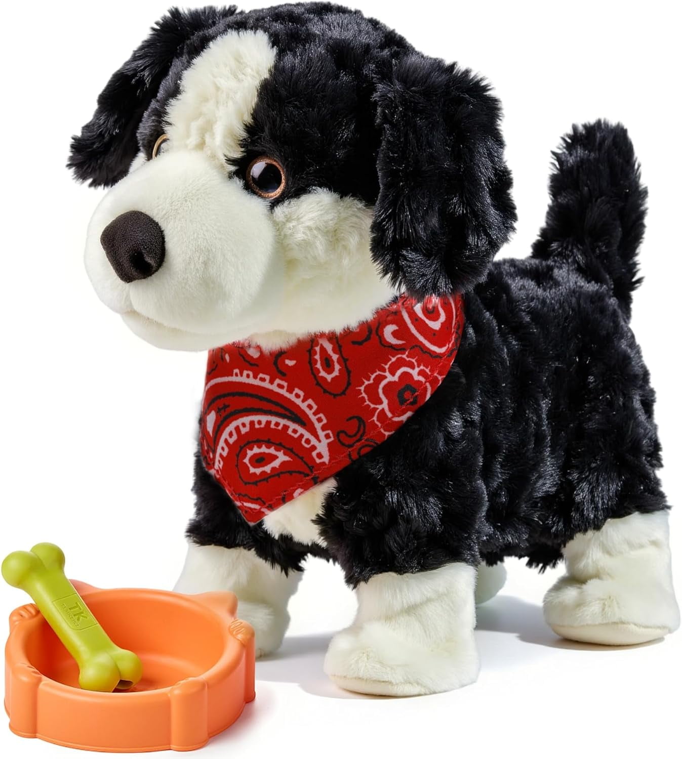 Electronic Interactive Plush Dog Toy, Realistic Robot Puppy Toy ...