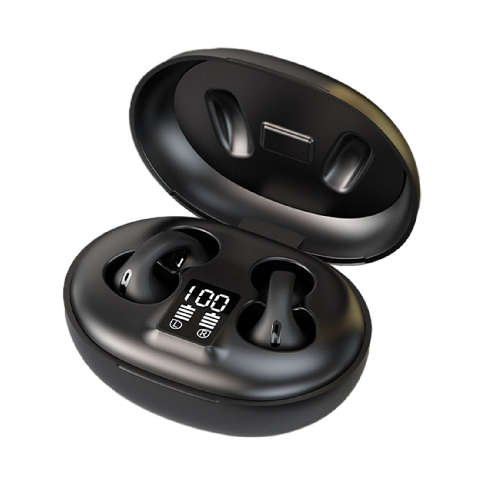 Kyusrd Clip on Bluetooth Headphones Without In ear Bluetooth 5.3 Chip ...