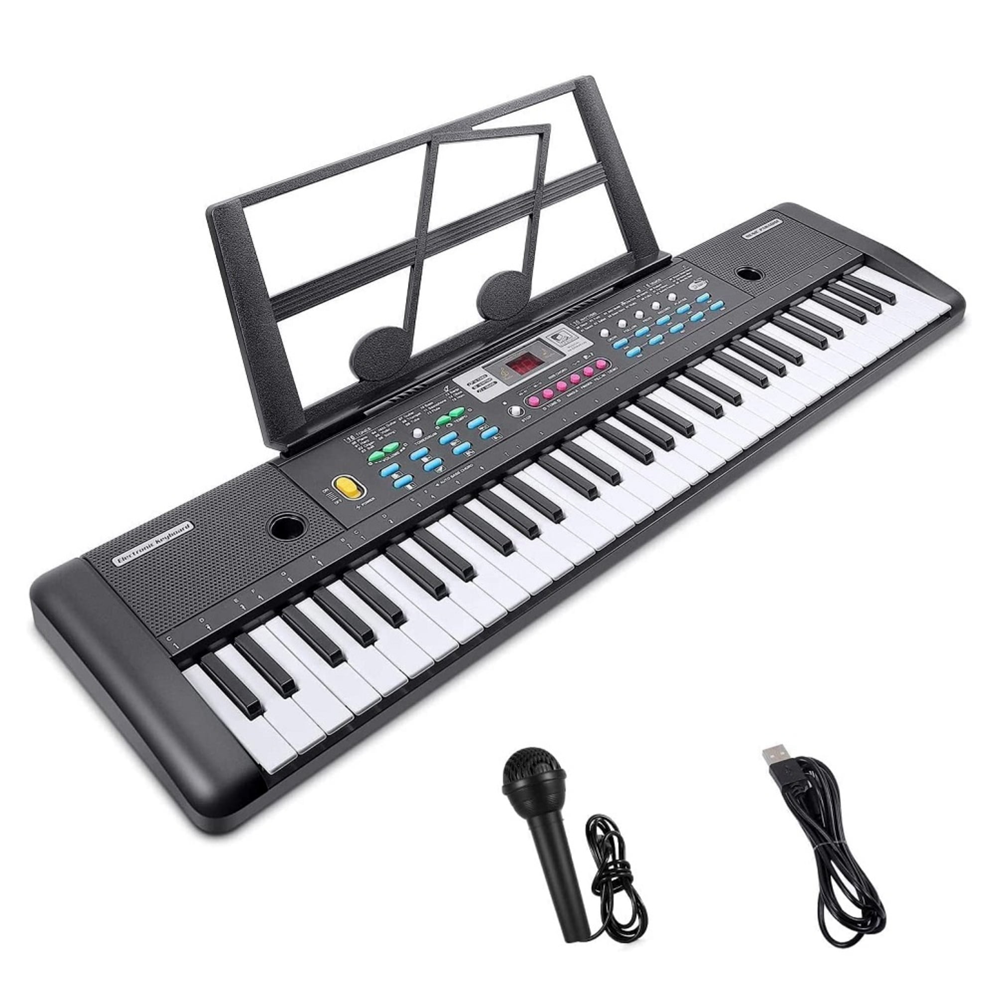 TOYTEXX 61-Key Electronic Keyboard, Educational Musical Toy for Kids ...