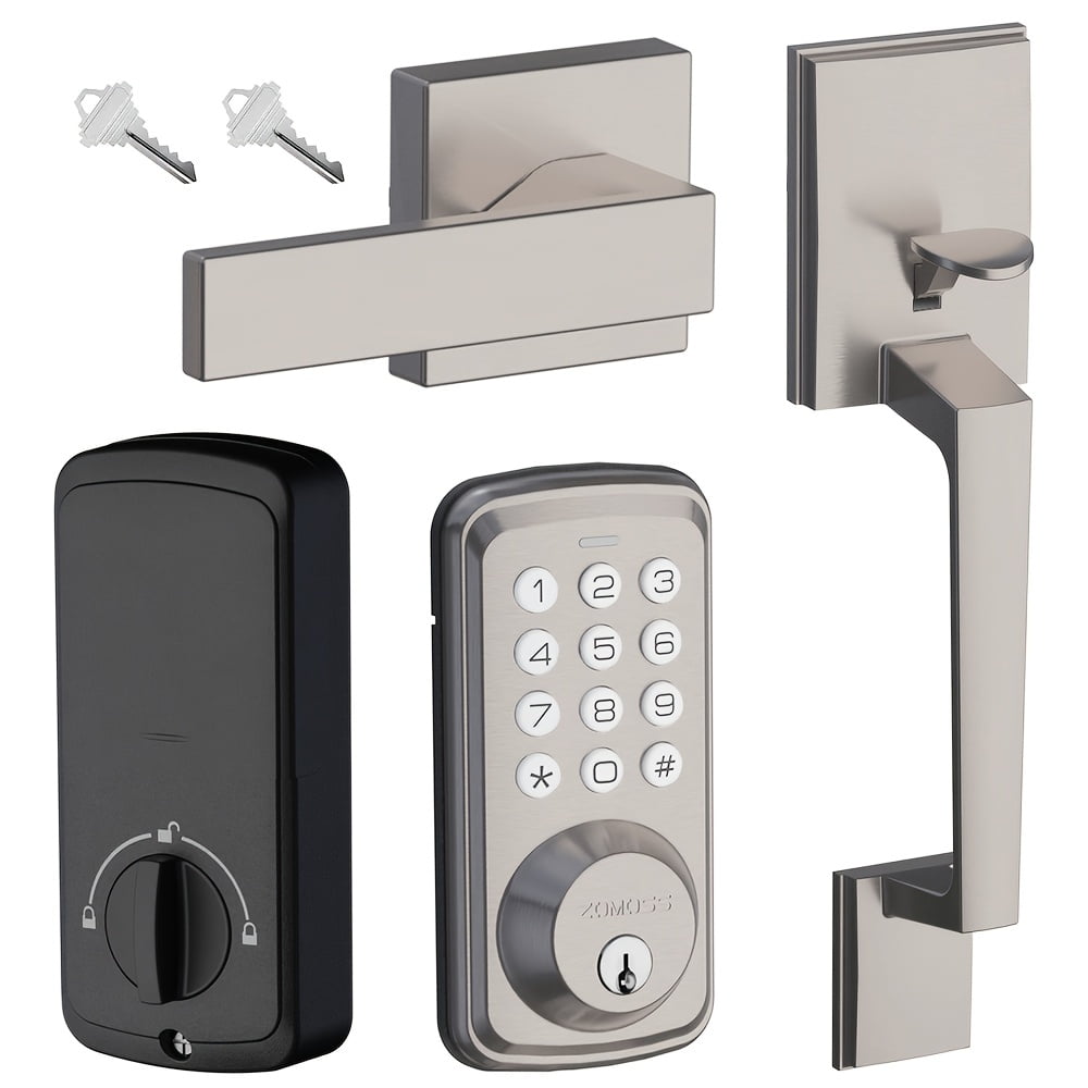 Electronic Keypad Deadbolt Set with 2 Door Knob-Front Door Lock Set ...