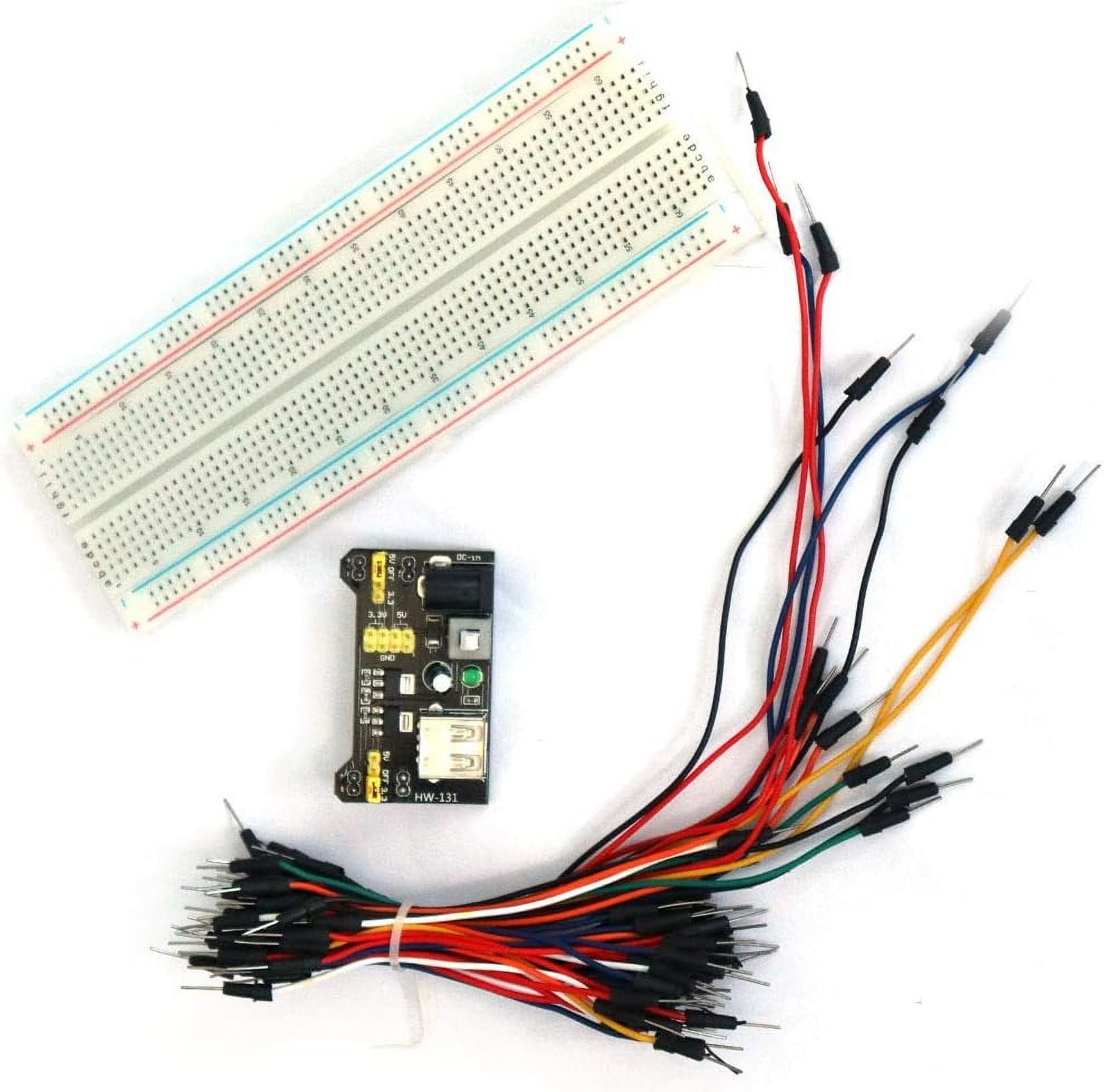 Electronic Learning Kit: 3.3V 5V Power Supply Module, Solderless ...