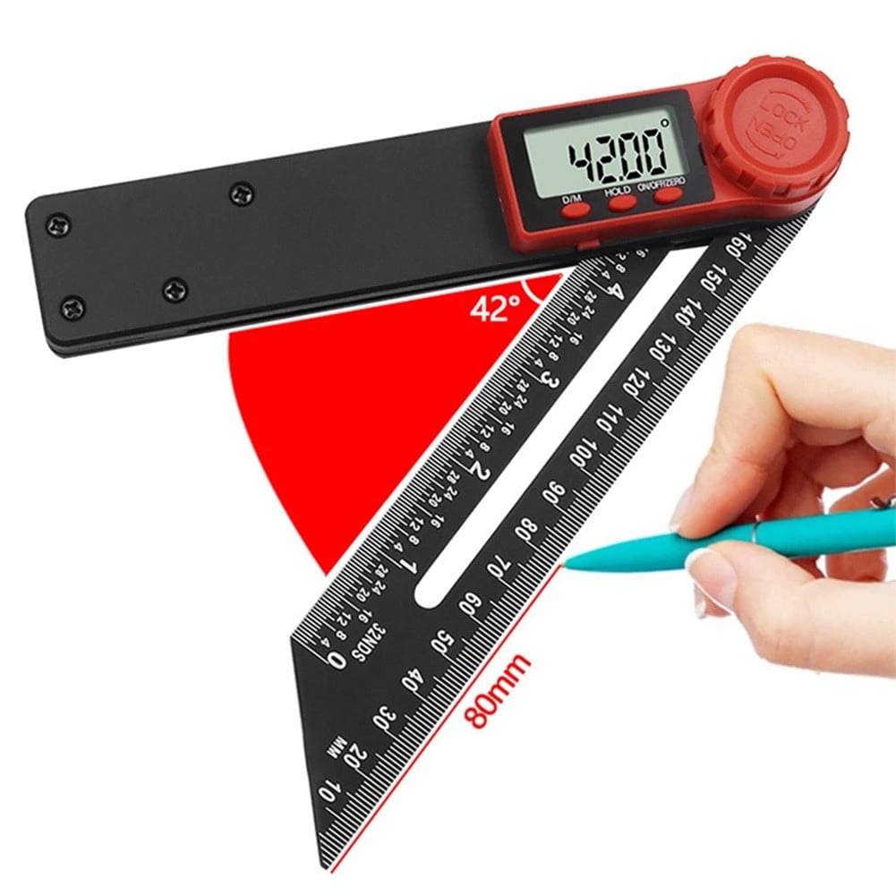 Electronic Level 360 Degrees Lcd Digital Sliding T Bevel Gauge Angle ...