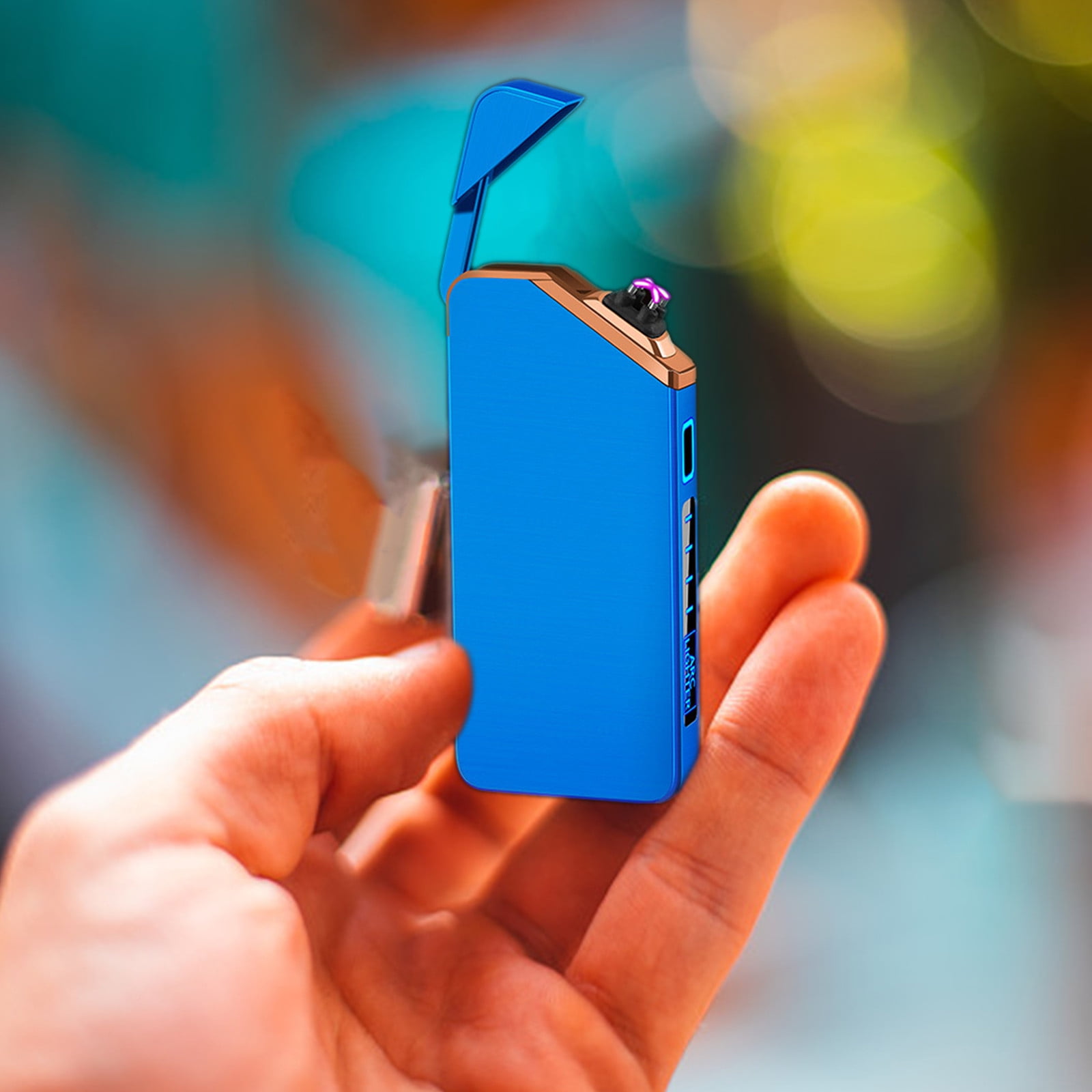 Electronic Lighter, Electric Lighter Windproof USB Rechargeable Slim ...