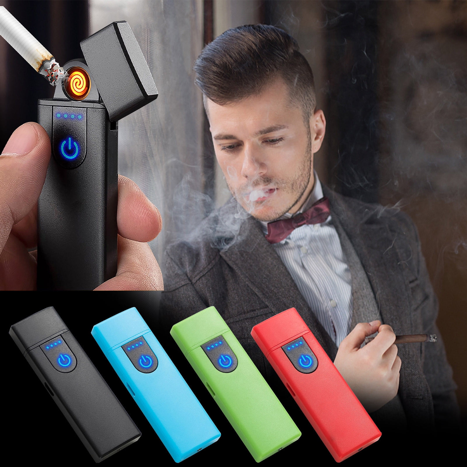Electronic Lighter, Rechargeable Lighter Touch Ignition USB Charging ...