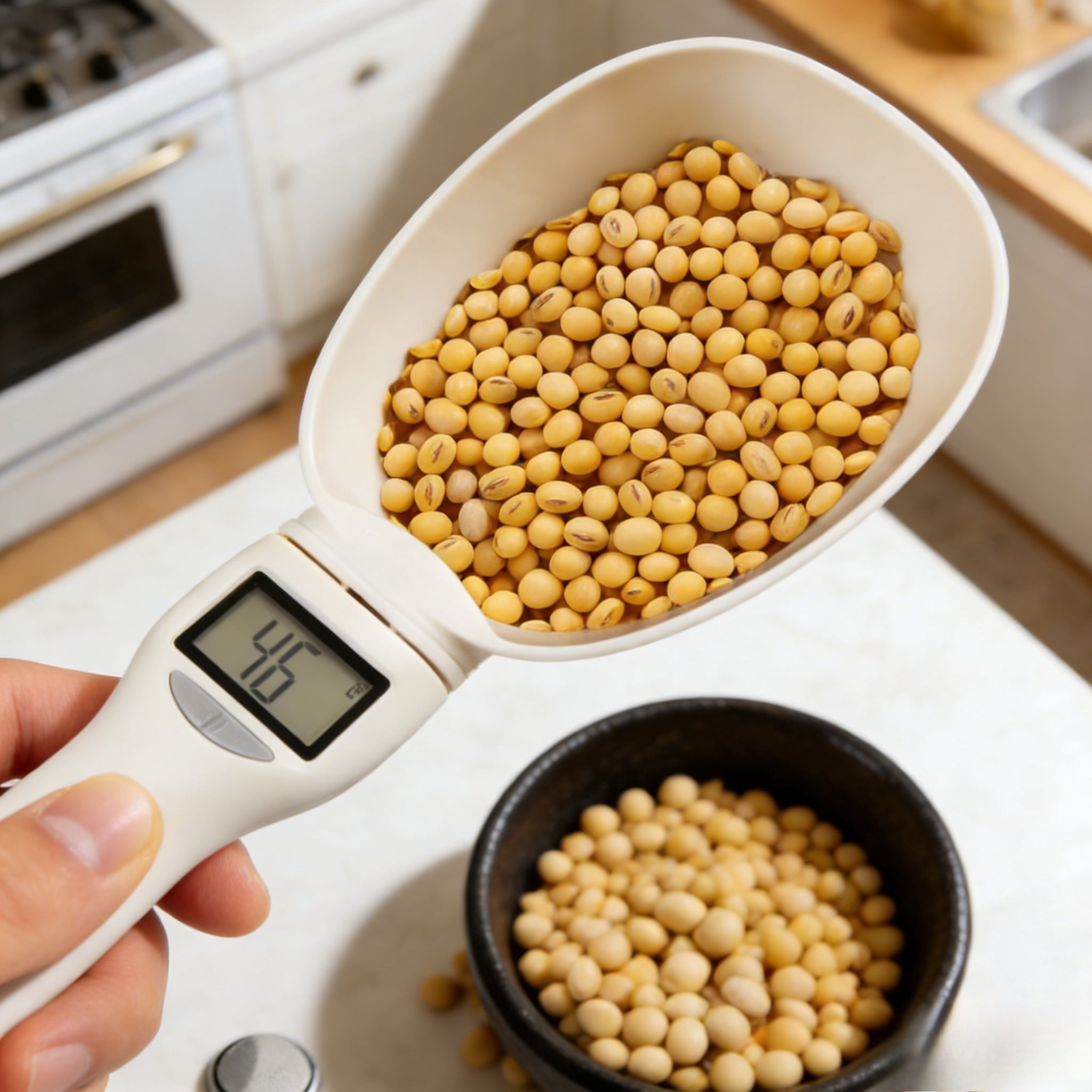 Electronic Measuring Cup with LCD Screen, 800g/0.1g, Food-Grade Digital ...