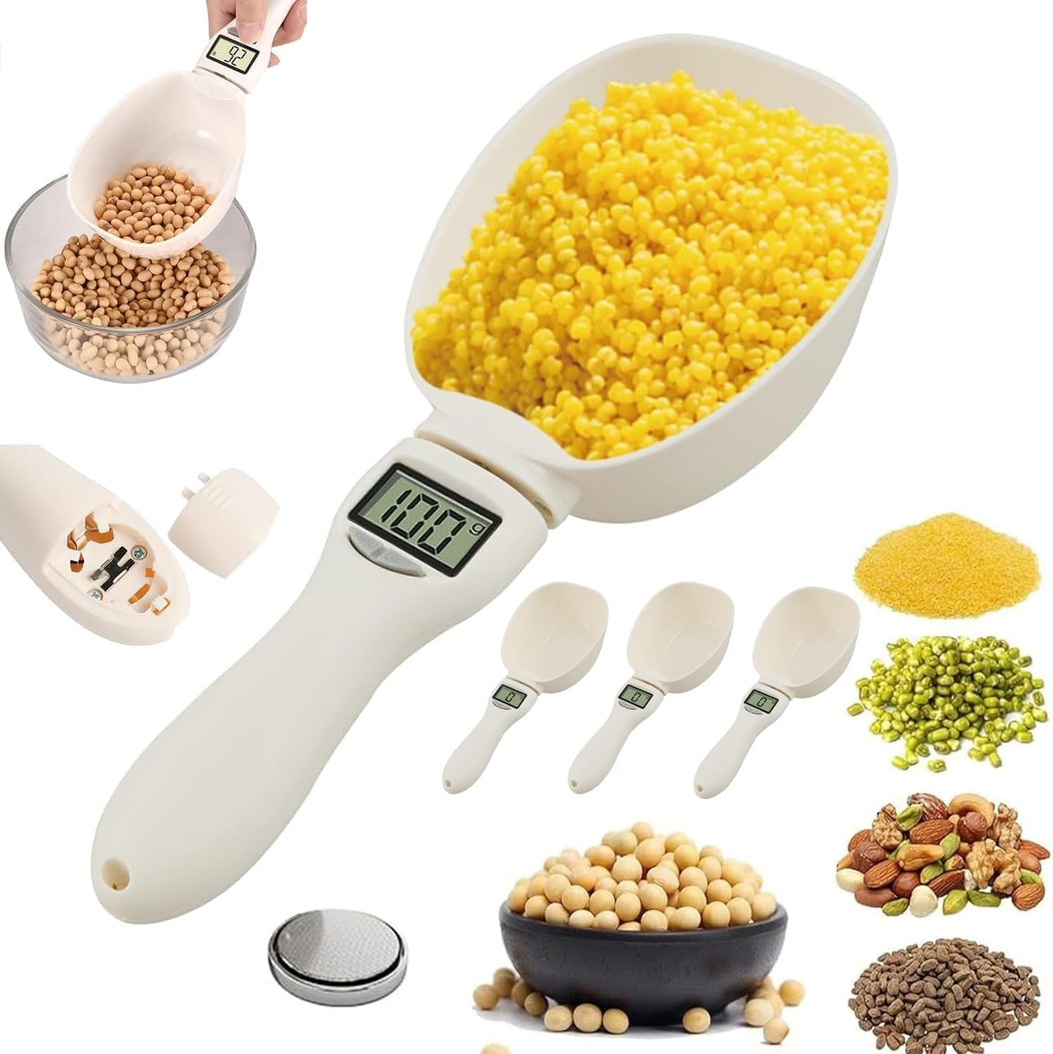 Electronic Measuring Spoon, 2026 Upgraded Digital Spoon Scale with LCD ...