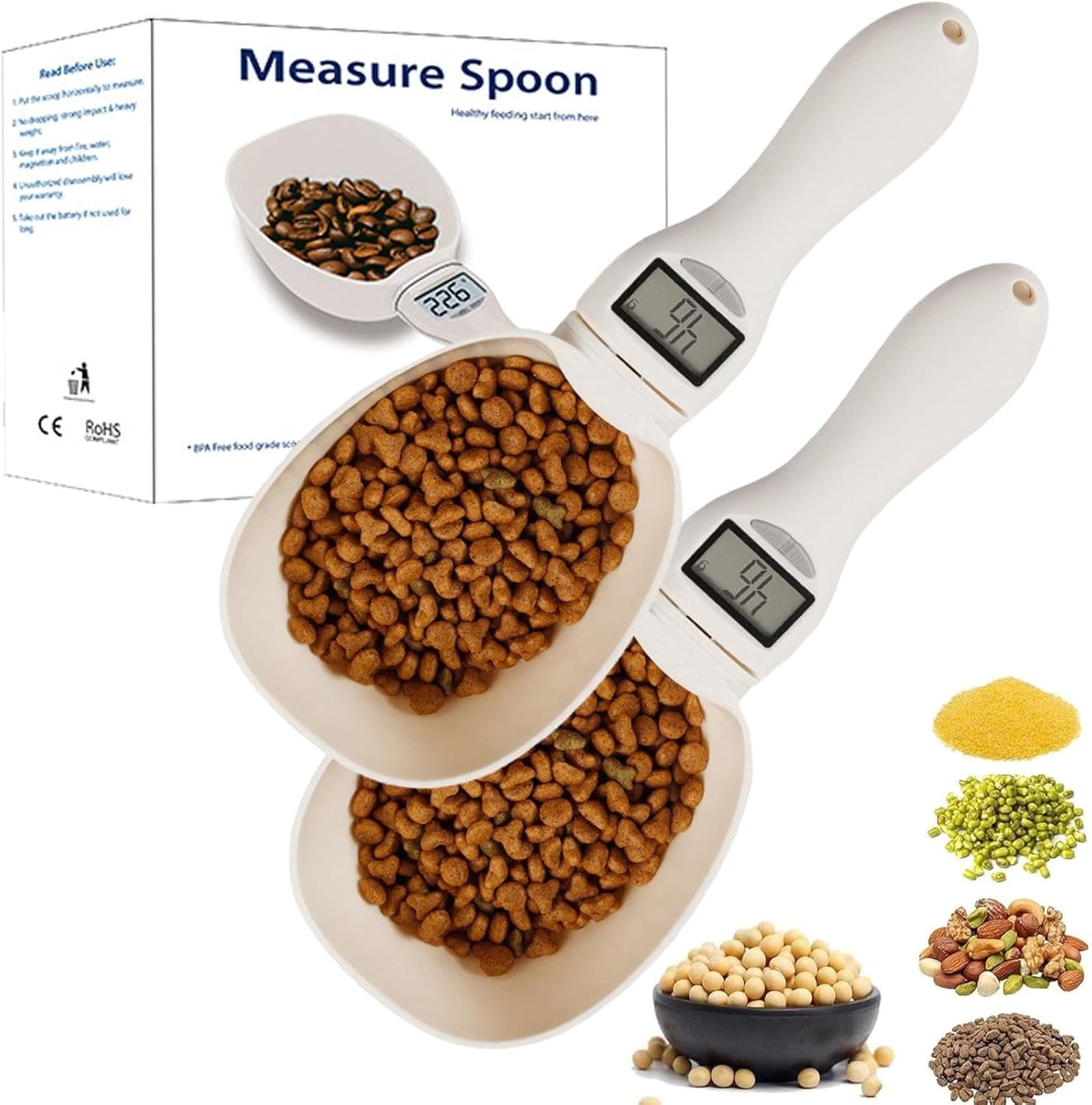 Electronic Measuring Spoon, Digital Kitchen Spoon Scale with Adjustable ...