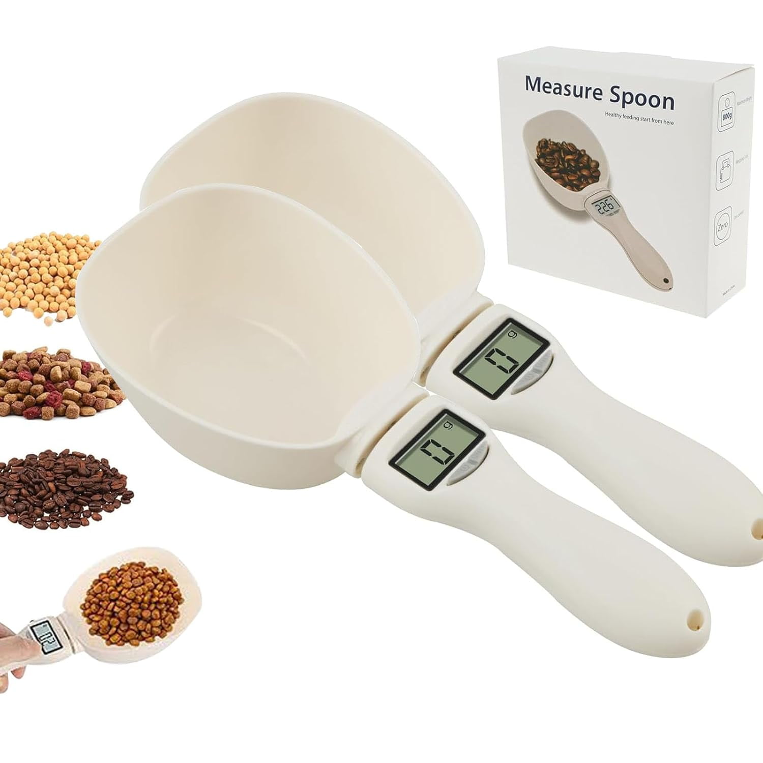 Electronic Measuring Spoon,Digital Spoon Scale with LCD Display and ...