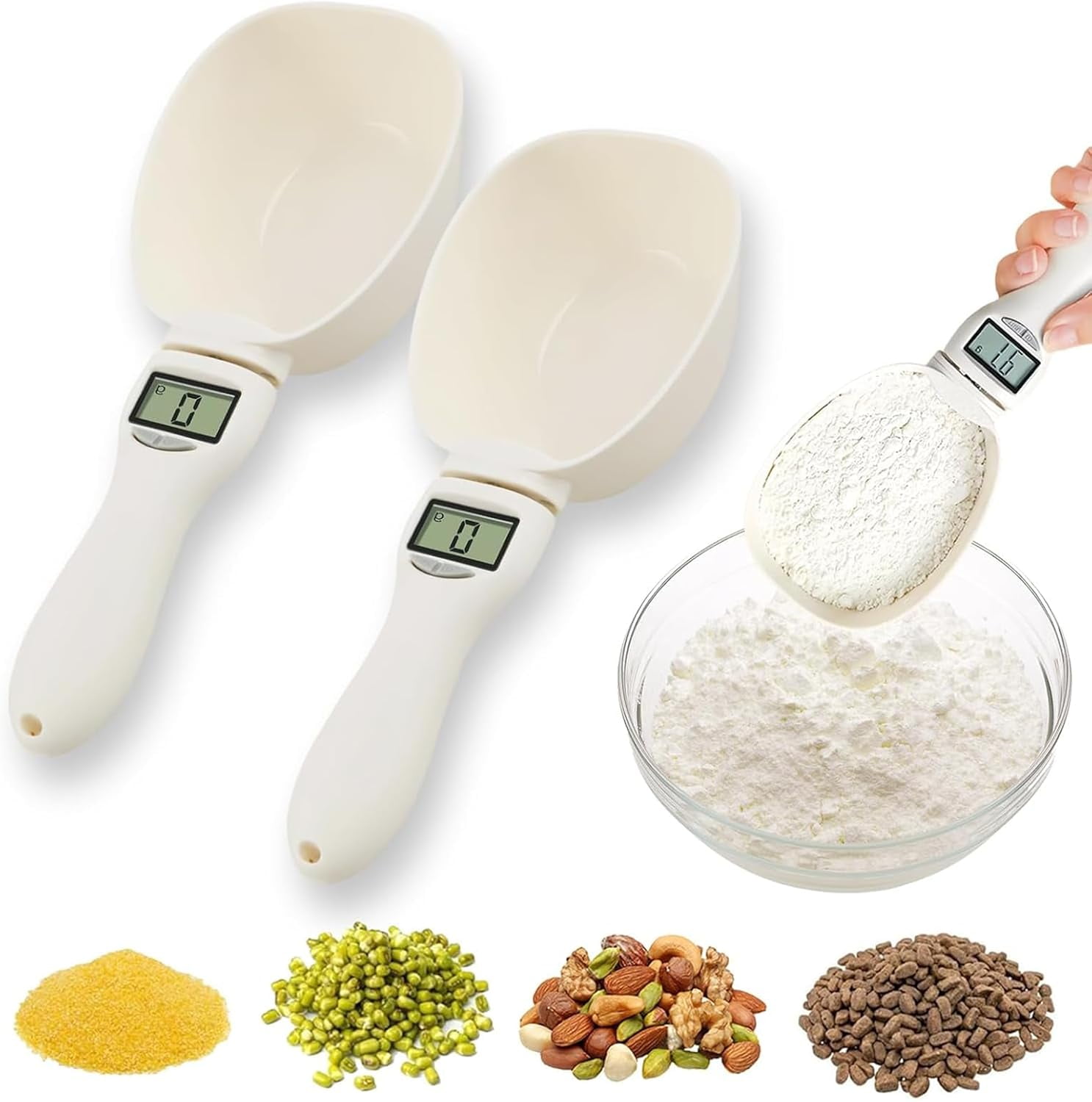 Electronic Measuring Spoons, 800g/0.1g High-Precision Electronic Scoop ...