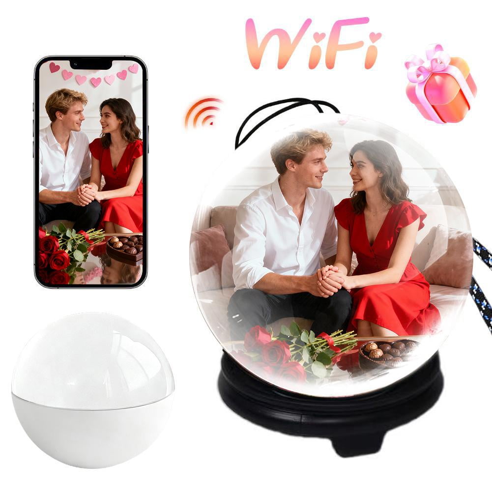 Electronic Memory Ball Lamp, 3D Crystal Ball Video Display Sphere, WiFi ...