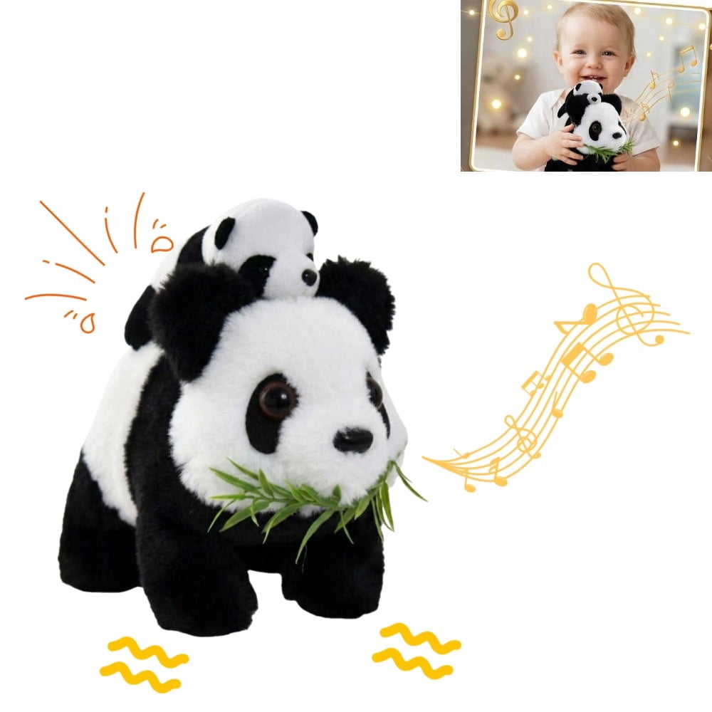 Electronic Mother & Baby Panda Toy with Sound for 3+ Kids, Interactive ...