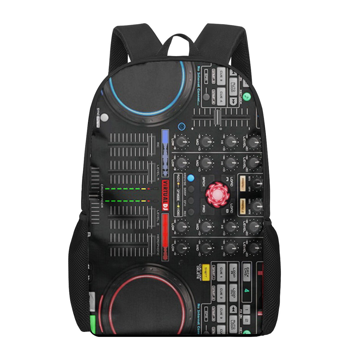 Electronic Music DJ Controller Mixer Printed Student Bags Bookbags ...