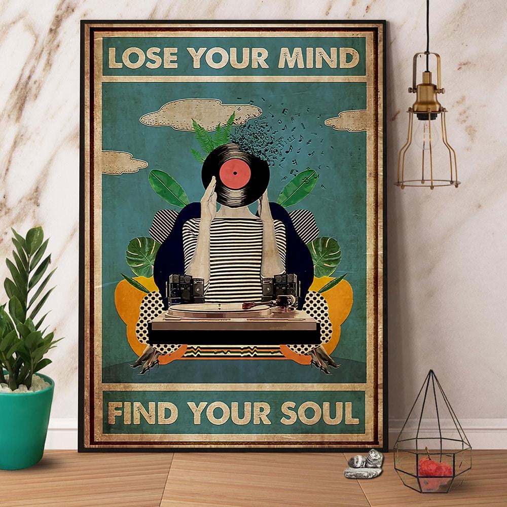 Electronic Music Lose Your Mind Find Your Soul Paper Poster No Frame ...