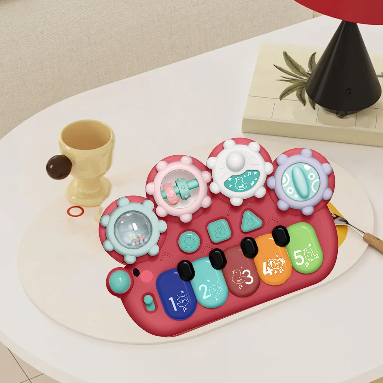 Electronic Music Puzzle Keyboard Toy | Rotating Spinning Piano ...