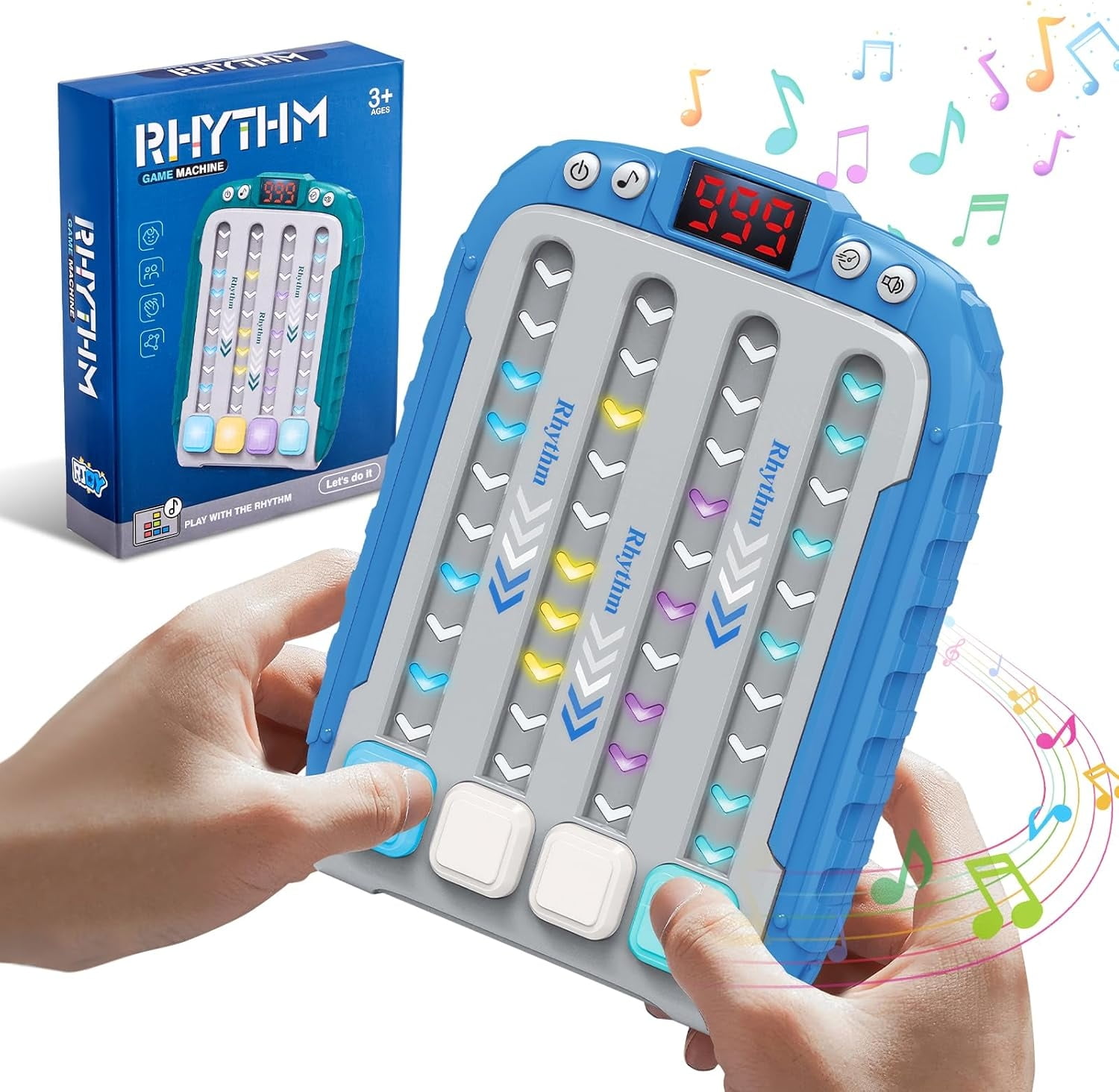 Electronic Music Rhythm Game Machine, Handheld Game for Kids, Travel ...