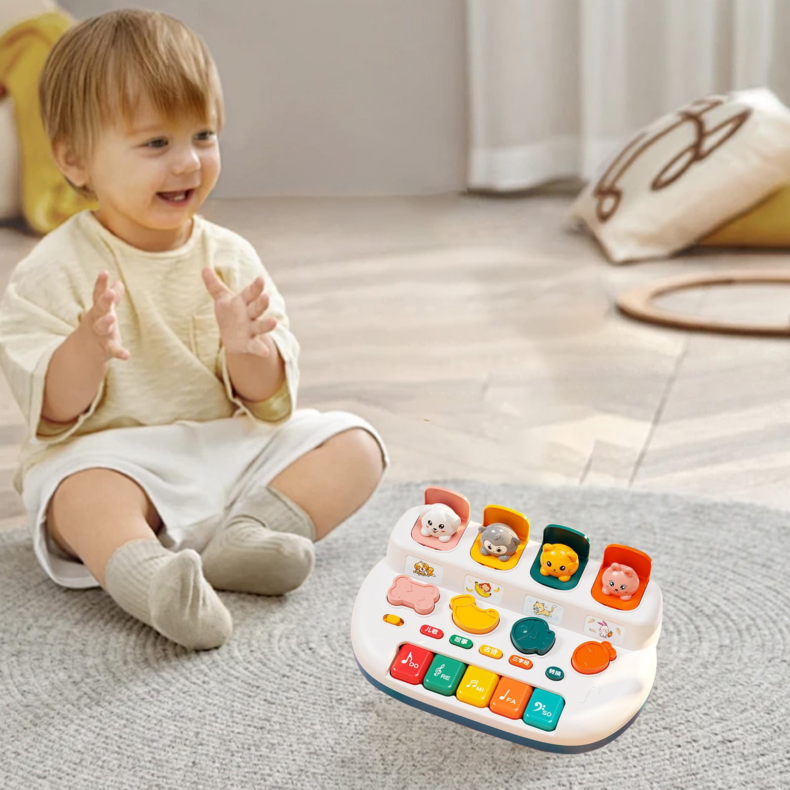 Electronic Musical Keyboard Toy | Multifunctional Animal Sound Piano ...